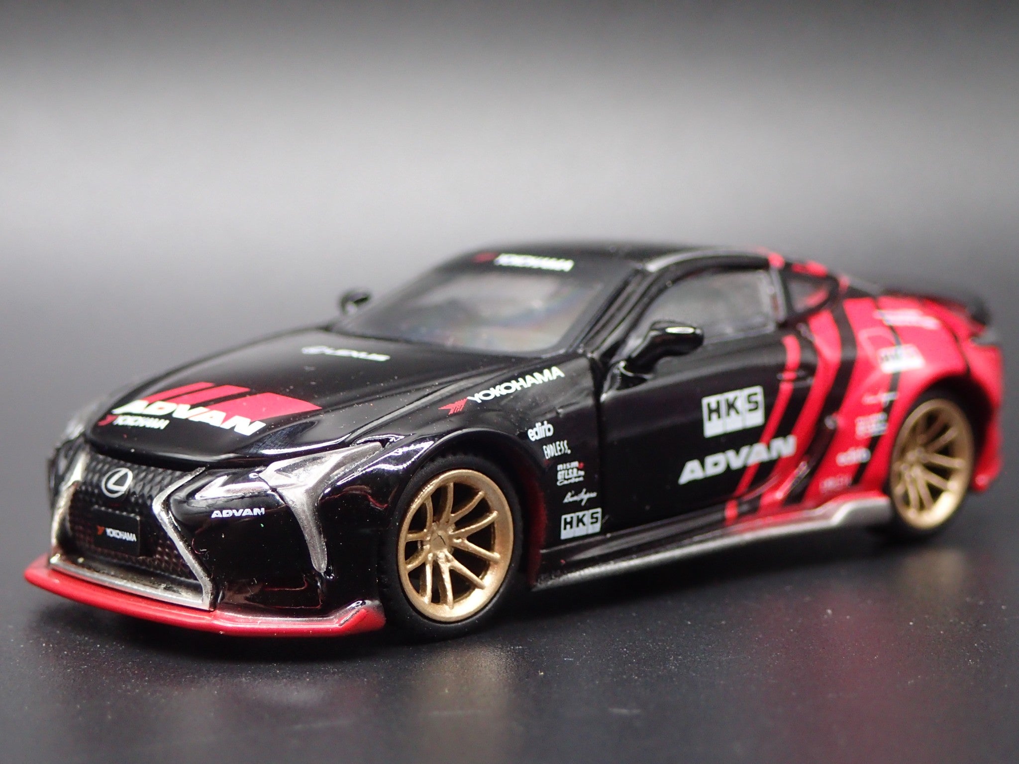 2018-2025 LEXUS LC 500 LB WORKS HKS ADVAN 1/64 SCALE DIORAMA DIECAST M ...