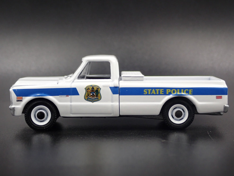 1972 72 CHEVY CHEVROLET C10 TRUCK DELAWARE STATE POLICE 1/64 DIECAST M ...
