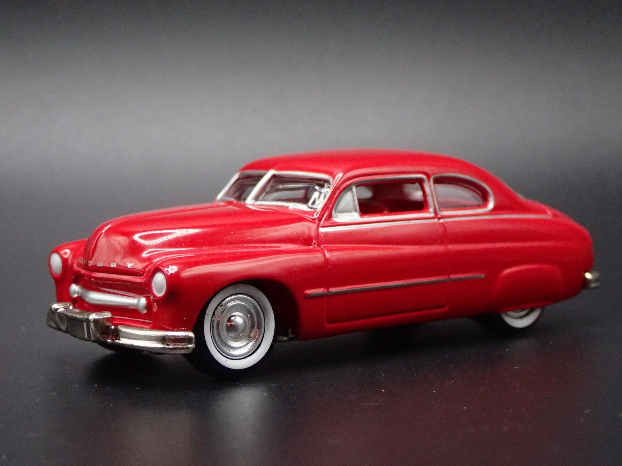 1949 49 MERCURY MERC COUPE RED 1:64 SCALE COLLECTIBLE DIORAMA DIECAST ...