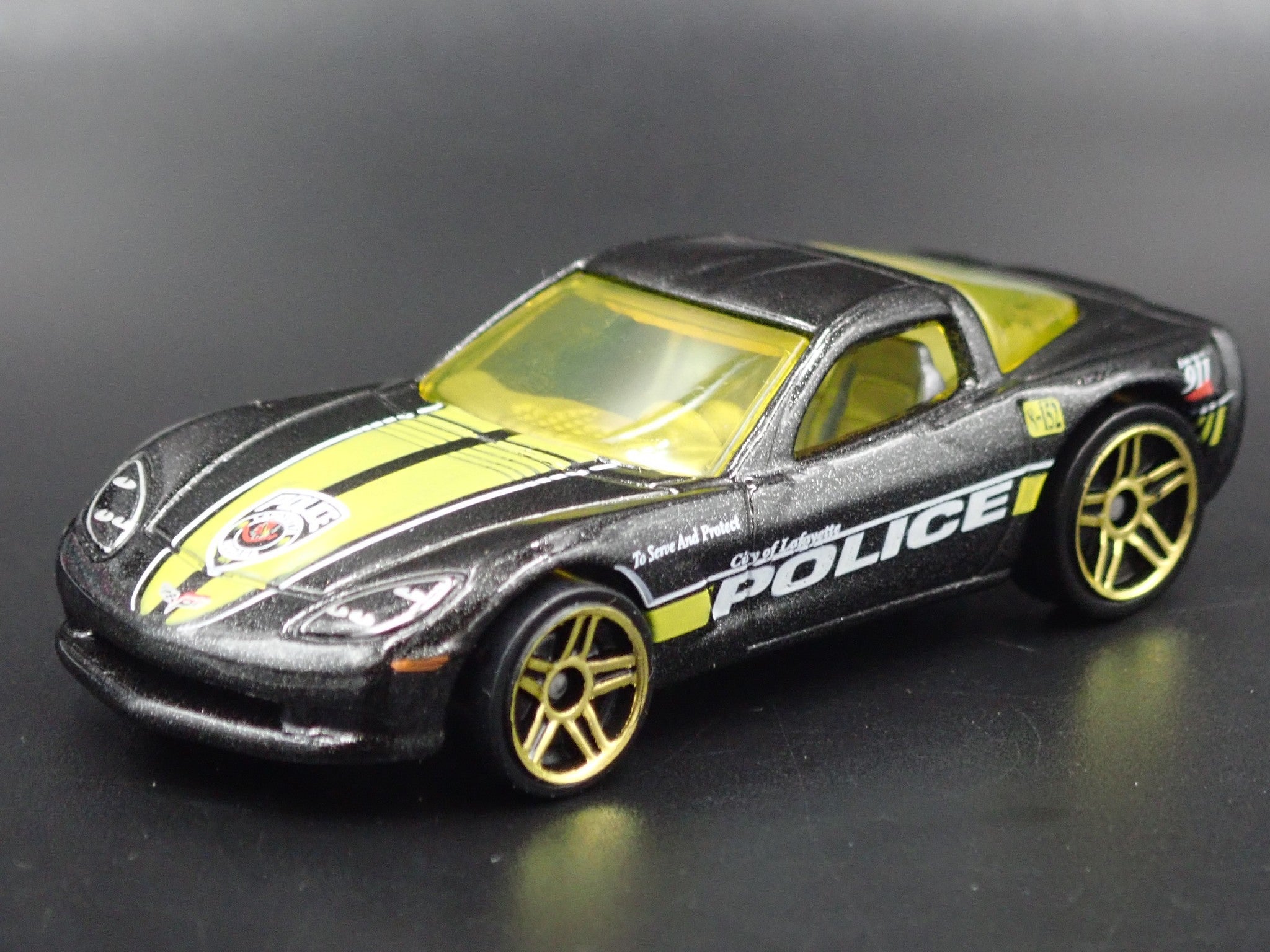 2005-2013 CHEVY CHEVROLET CORVETTE C6 POLICE BLACK 1:64 SCALE DIECAST ...