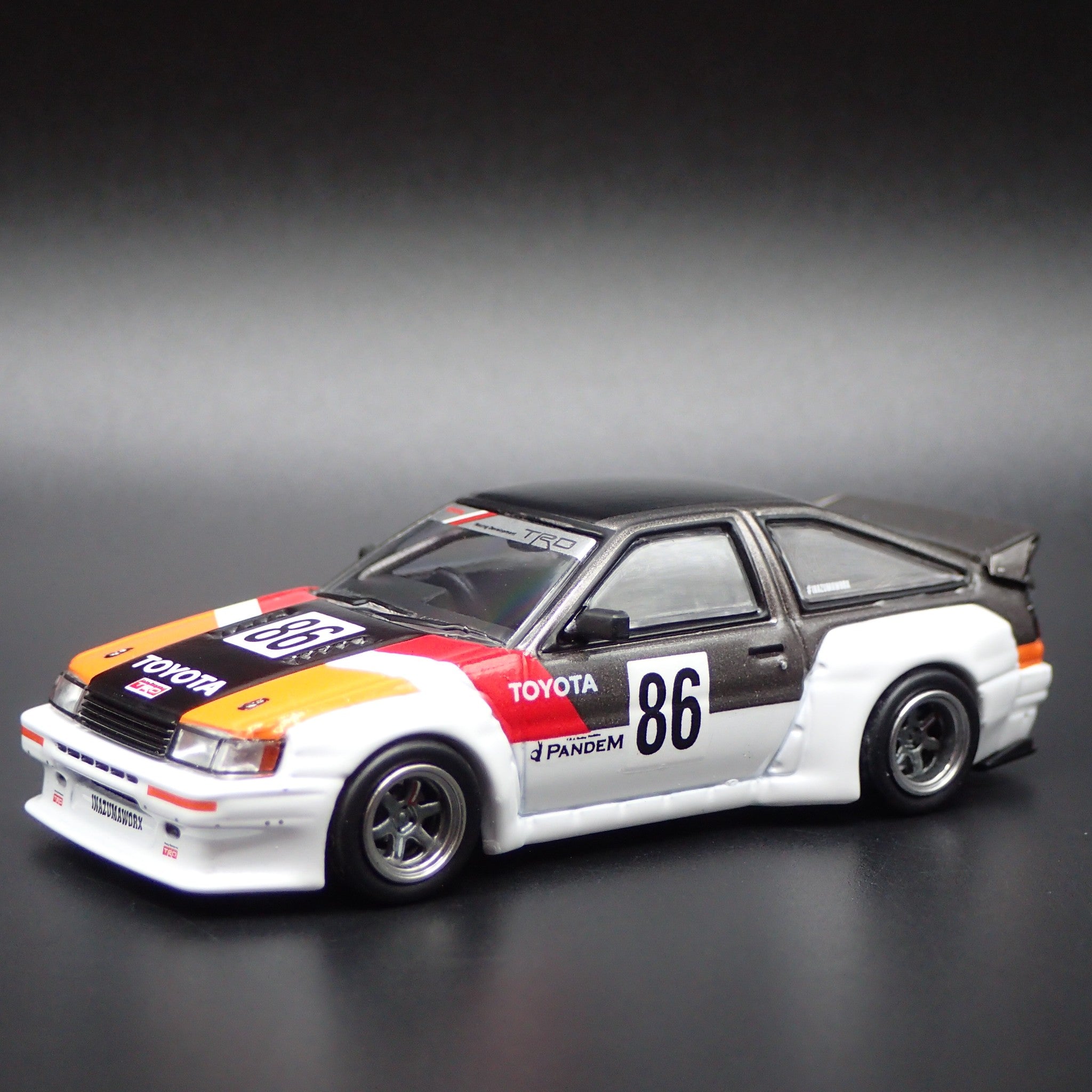 1983-1987 TOYOTA COROLLA AE86 LEVIN PANDEM ROCKET BUNNY 1/64 DIECAST M ...