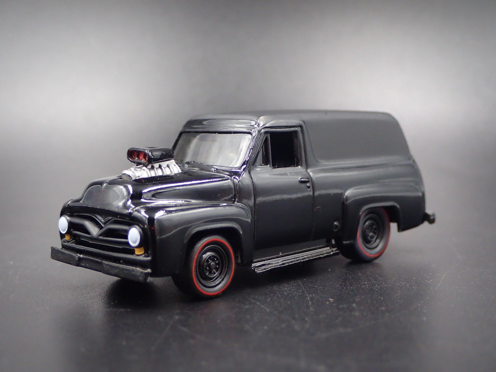 1955 55 FORD PANEL DELIVERY BLACK 1:64 SCALE COLLECTIBLE DIECAST MODEL ...